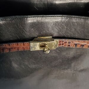 Brahmin | Bags | Brahmin Bevin Brick Lafayette Black Leather W Embossed ...